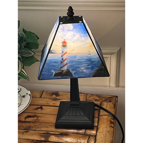 Unbranded | Other | Lighthouse Lamp Shade Tiffany Style Glass ...